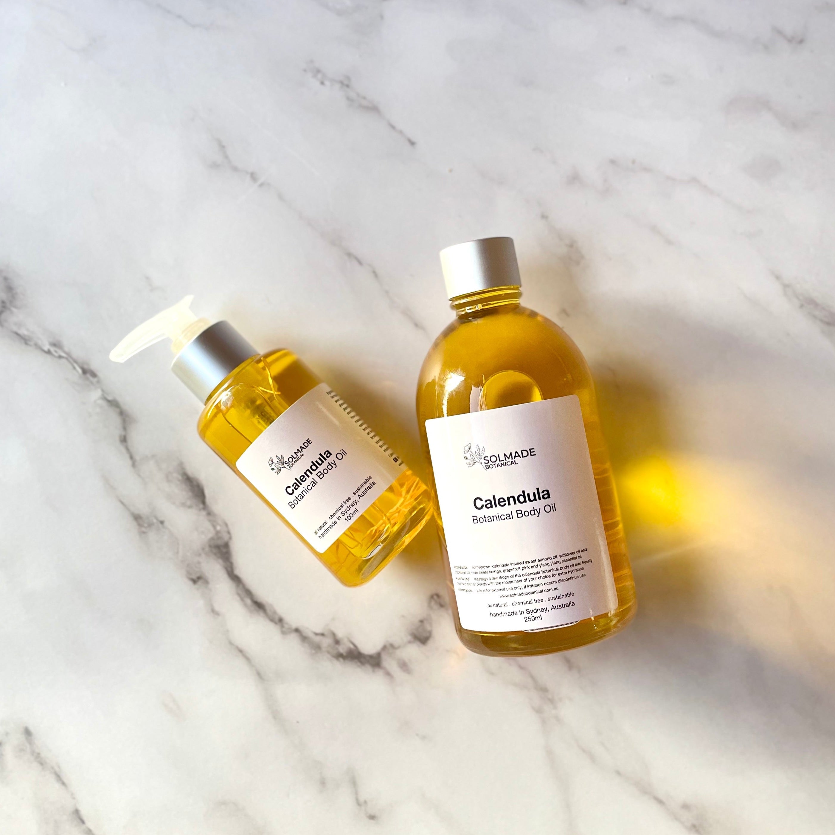 Calendula Botanical Body Oil with jojoba oil – Solmade Botanical